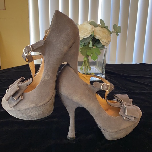 Mojo Moxy | Shoes | Gray Mojo Roxy Mary Jane High Heels | Poshmark